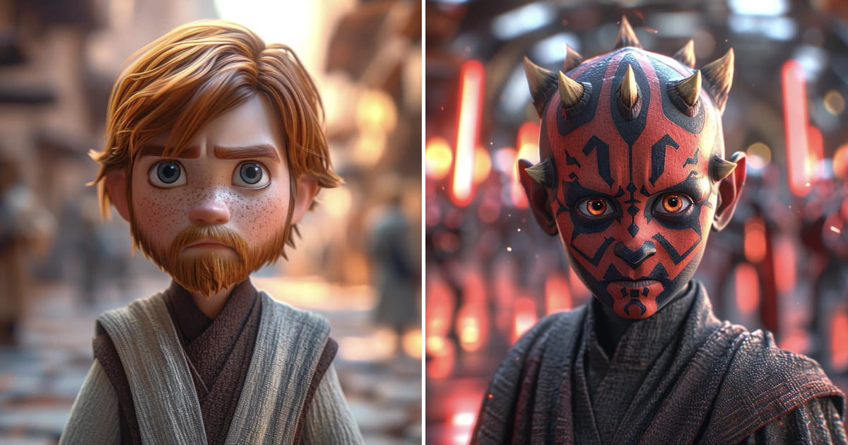 AI Imagines 'Star Wars' Characters In Pixar Style - 9GAG