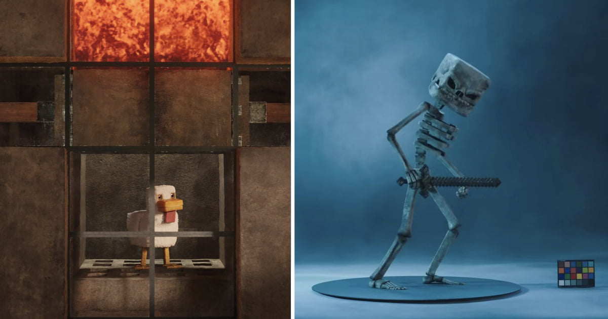 'Minecraft' Movie Reveals New Look At Skeletons, Zombies, And More - 9GAG