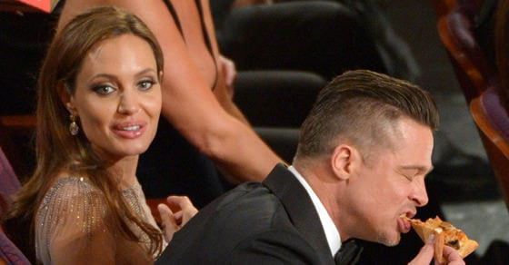 Brad Pitt had been waiting for that pizza all night - 9GAG
