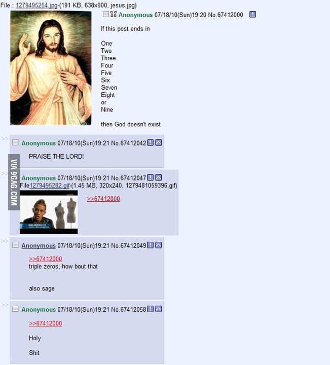 Jesus on 4chan. - 9GAG