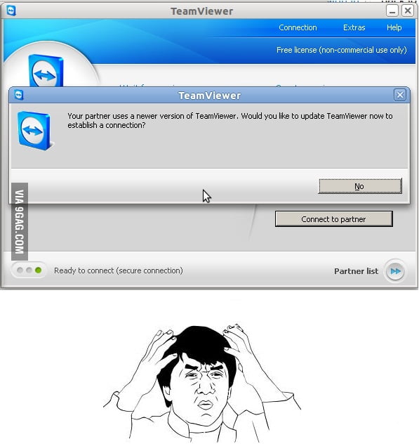 Teamviewer Fail - 9GAG