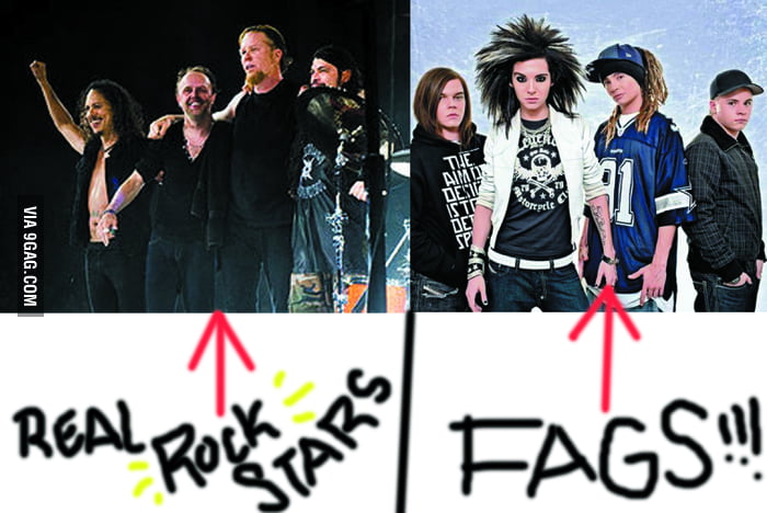 Real rock stars vs fags - 9GAG