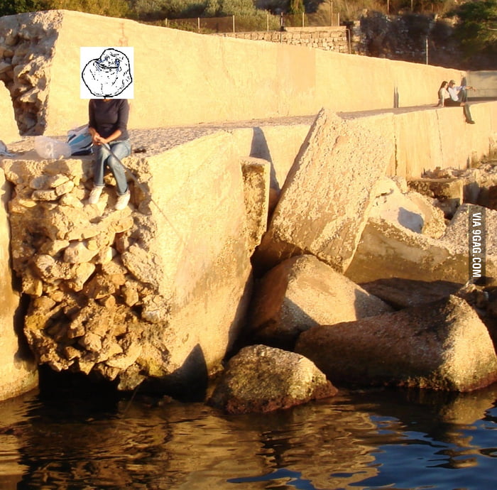 Fishing, LvL: forever alone - 9GAG