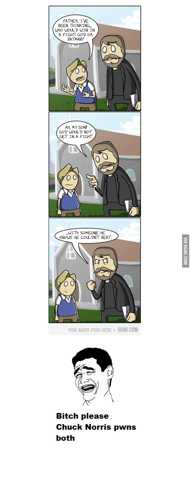 Batman vs. God [fixed] - 9GAG