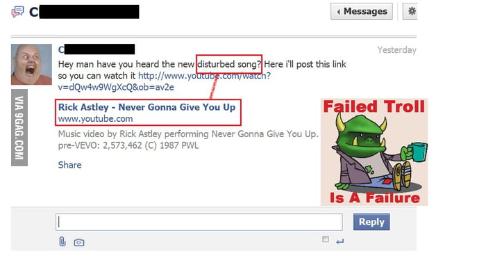 Troll fail - 9GAG