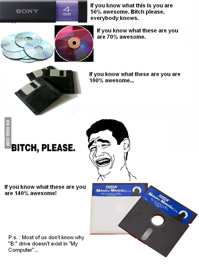 Evolution of storage devices.... - 9GAG