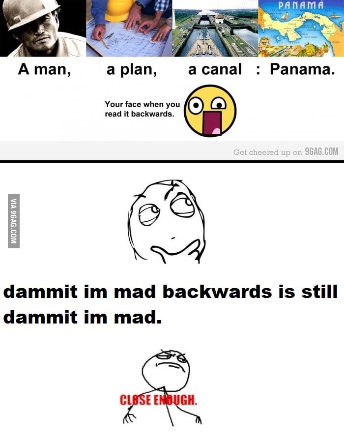 Cool palindrome [Fixed] - 9GAG