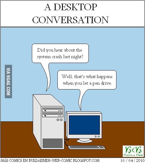 A Desktop Conversation - 9GAG