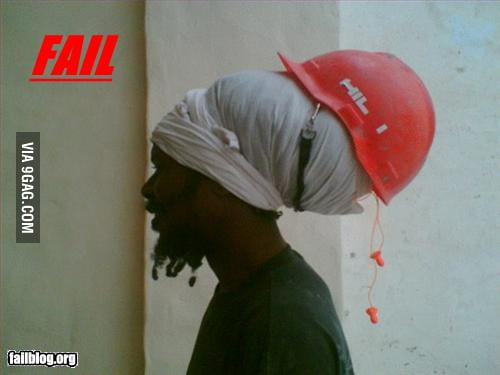 Hard Hat FAIL - 9GAG