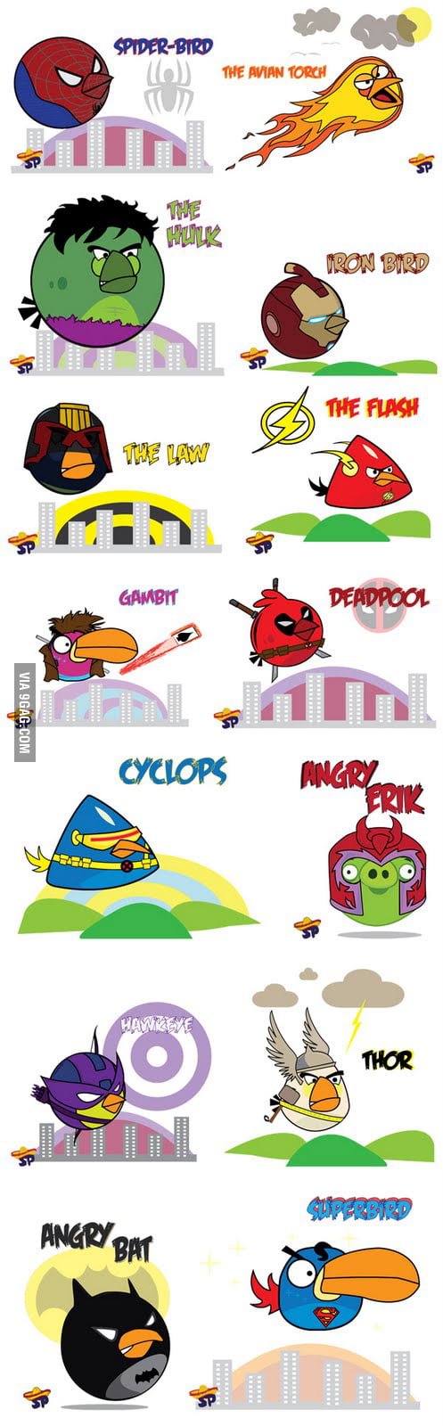 Super Heroes Angry Birds - 9GAG