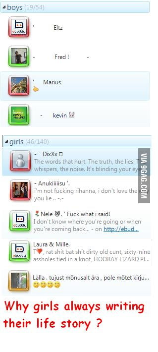 Girls vs boys - 9GAG