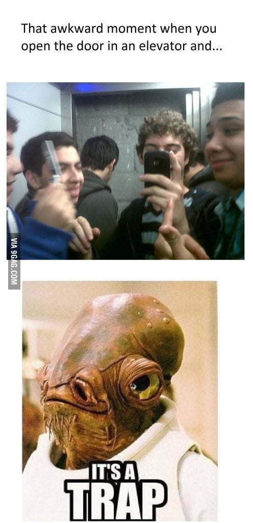 Elevator trap! - 9GAG