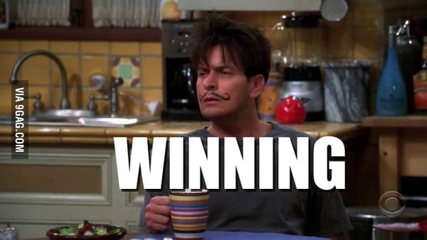 Just Charlie Sheen with a Mustache - 9GAG