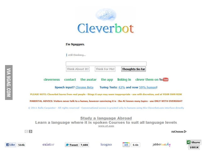 Epic Cleverbot Is Epic - 9GAG