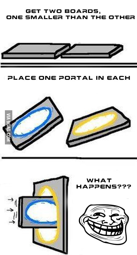 Portal paradox (Problem?) - 9GAG