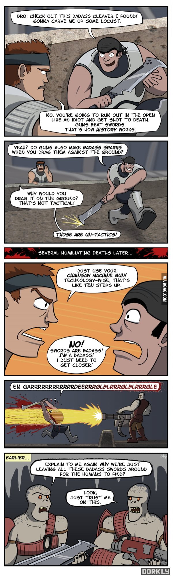 Swords vs Guns - 9GAG