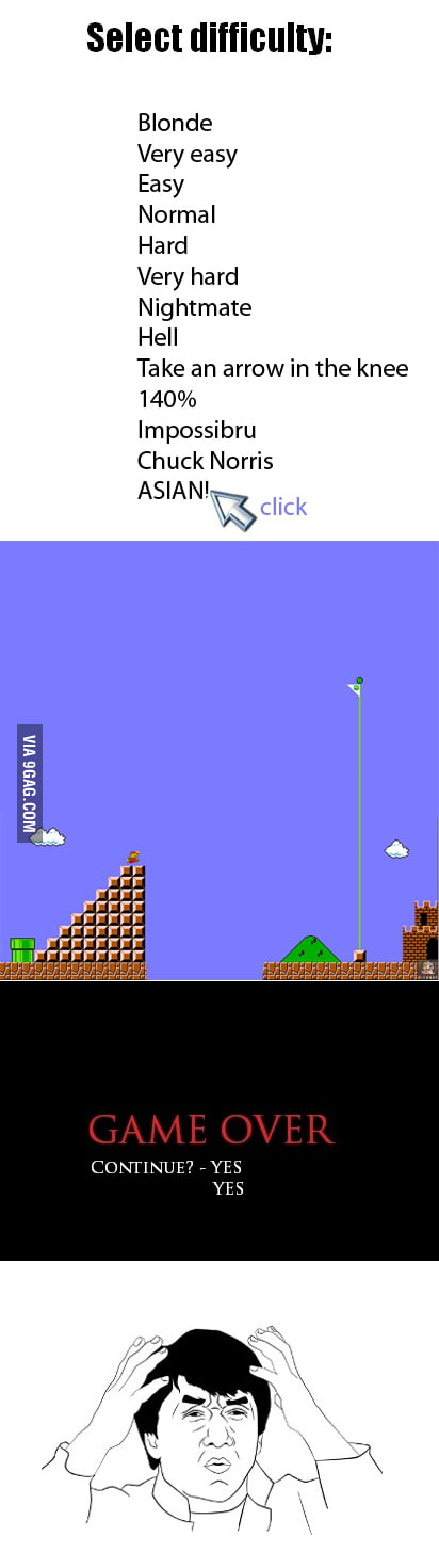 Select difficulty [Fixed] - 9GAG