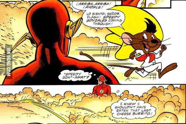 Flash vs. Speedy Gonzales - 9GAG