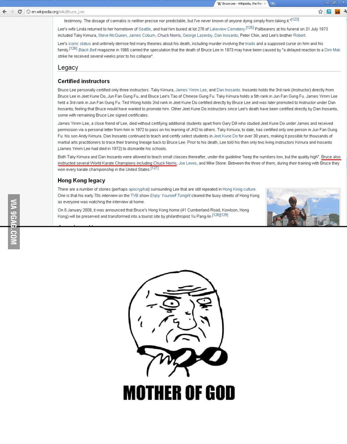 Just Bruce Lee.. wait, what? - 9GAG