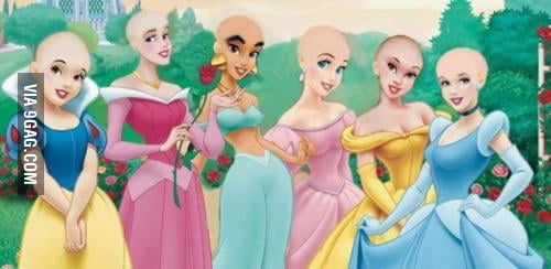Bald Disney princesses - 9GAG