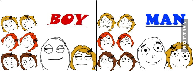 Boy vs Man - 9GAG