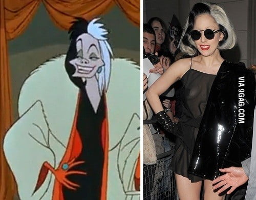 Lady GaGa is Cruella De Vil - 9GAG
