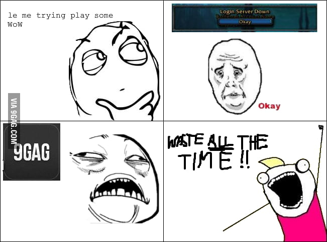 Server down? No problem! - 9GAG