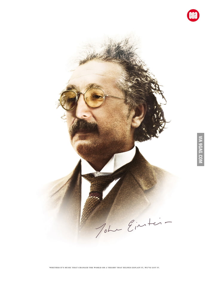 Creative Bookstore Ad: John Einstein - 9GAG