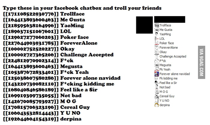 Awesome facebook emoticons! - 9GAG