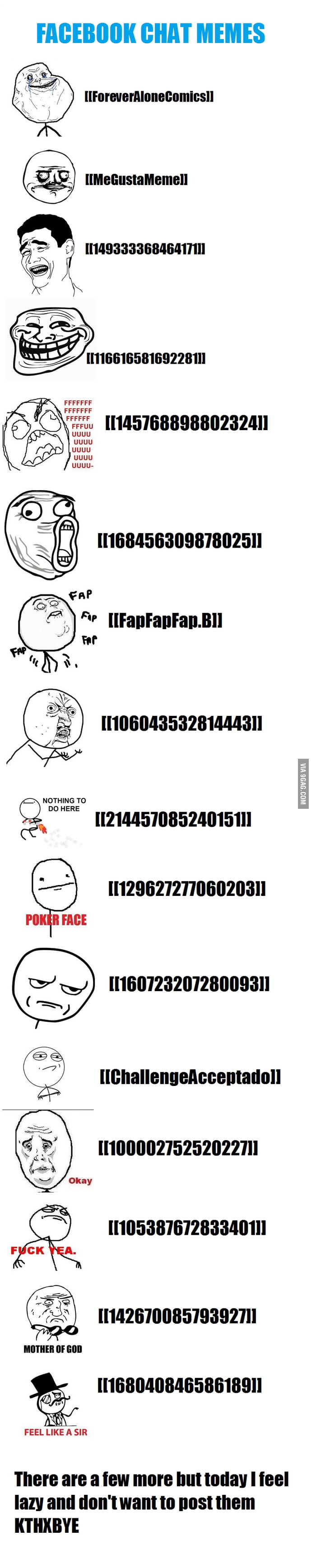 Facebook Chat Memes! - 9GAG