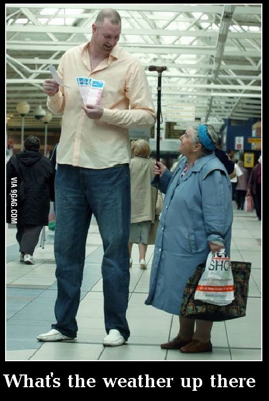 Tall enough - 9GAG