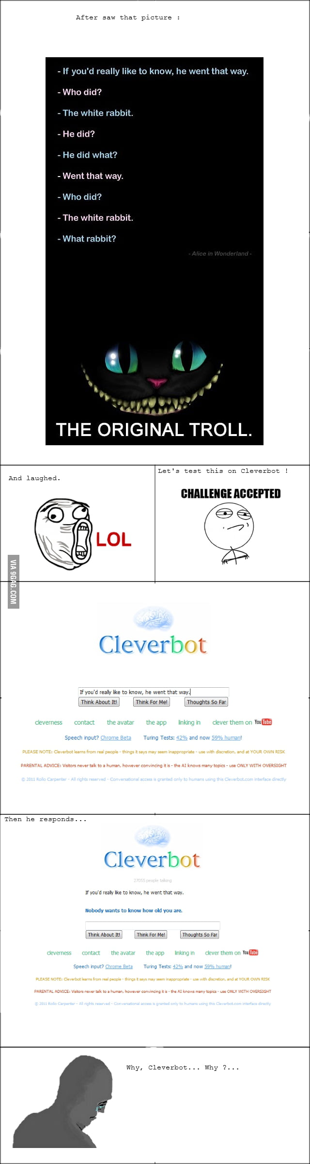 Why, Cleverbot... - 9GAG
