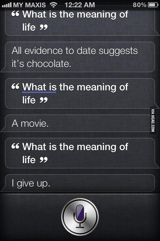 HUMANIZED SIRI! - 9GAG