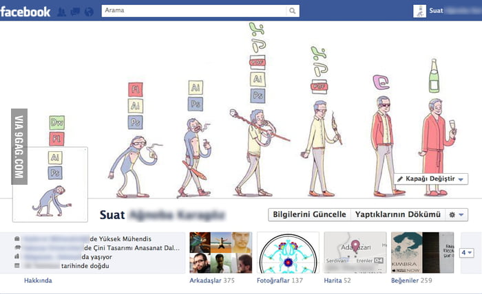 Facebook Timeline - 9GAG