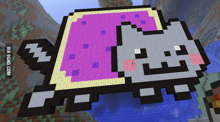 Just something my friend made in Minecraft for fun - 9GAG