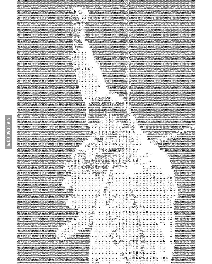 Epic ASCII Freddie Mercury is epic - 9GAG