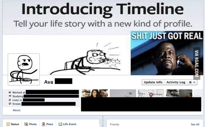 Just my new Facebook Timeline Cover - 9GAG