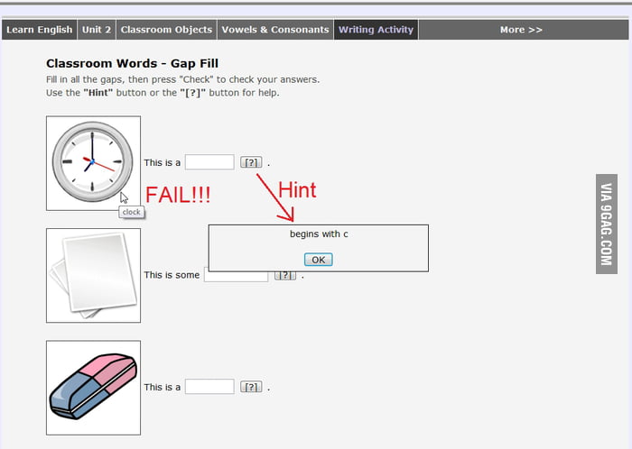 English test fail - 9GAG