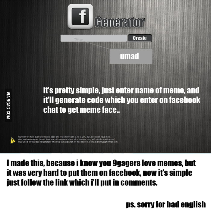 Meme and text generator, from me to you 9gagers - 9GAG