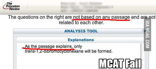 MCAT Fail - 9GAG