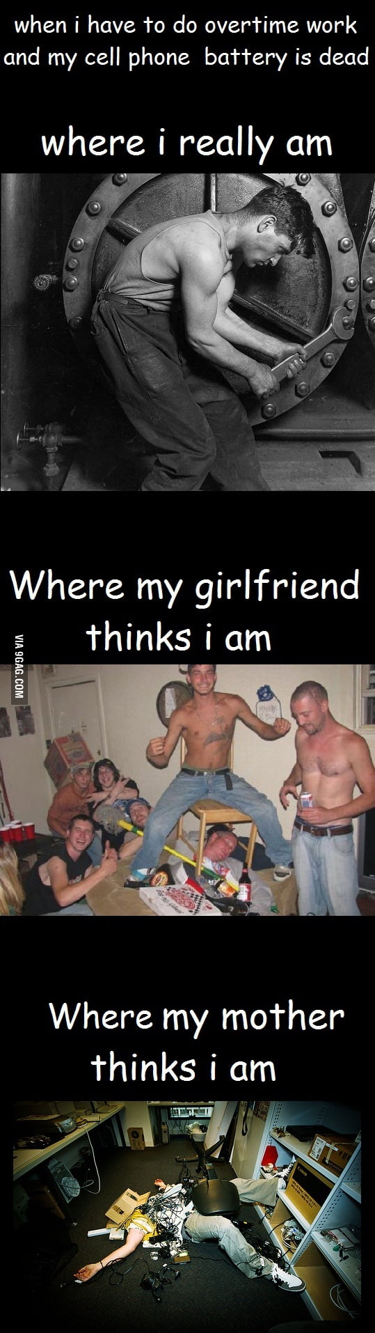 Overtime work - 9GAG