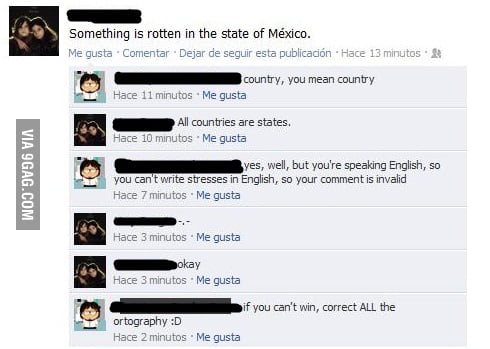 México in English is just Mexico - 9GAG
