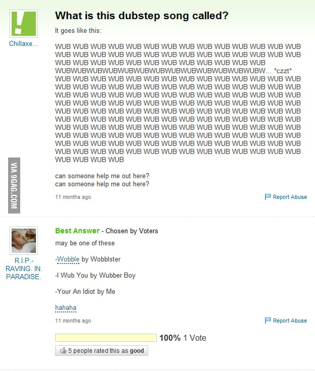 WUB WUB WUB WUB WUB WUB WUB - 9GAG