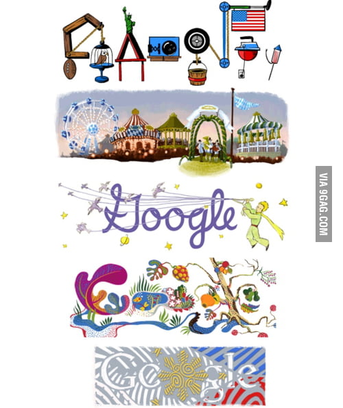 Google doodles - 9GAG
