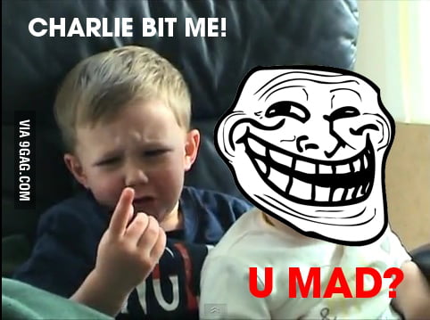 Charlie bit me FIXED - 9GAG
