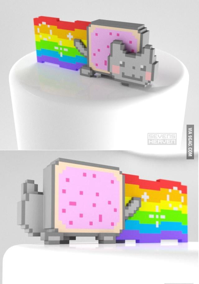 Nyan Cat Paper Toy 3D - 9GAG