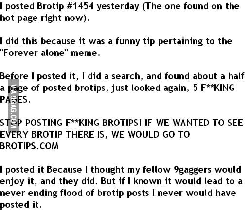 Brotips - 9GAG