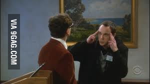 Sheldon Cooper, using his mental powers to heads explode - 9GAG