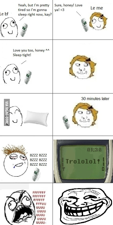 Trolling my bf #1 - 9GAG
