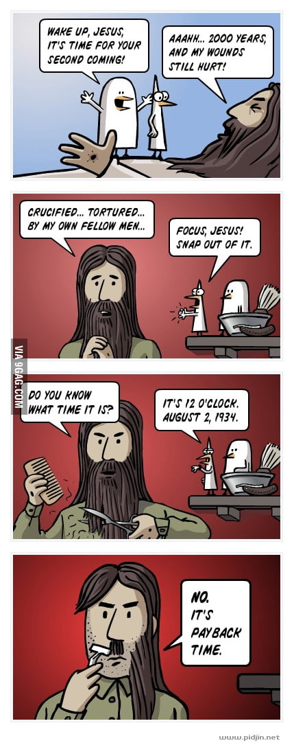 Wait ! Im f*cking confused so... Jesus is Hitler ?! - 9GAG